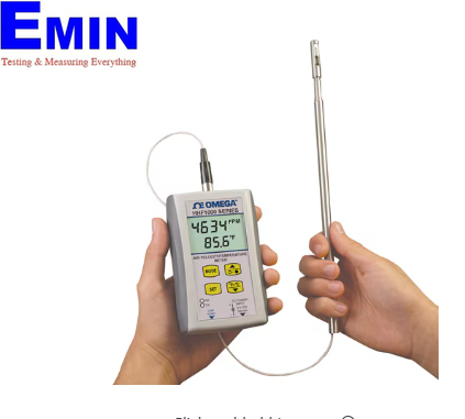 OMEGA HHF1001A Wireless Handheld Air Temperature & Velocity Meter ...