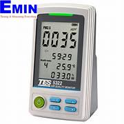 Máy đo nồng độ bụi, nhiệt độ, độ ẩm không khí trong nhà TES TES-5322A ...