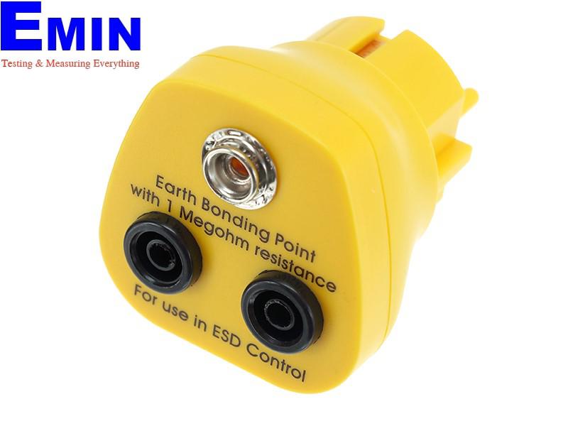 Bosch Static BSC-H06 Grounding EU Plug (1 x 10mm stud, 2 x Banana Black ...