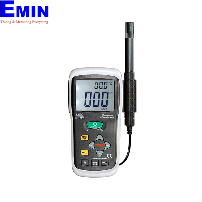 CEM DT-615 Humidity & Temperature Meters (0-100%RH, -20℃-1000℃ Type K) | EMIN.VN