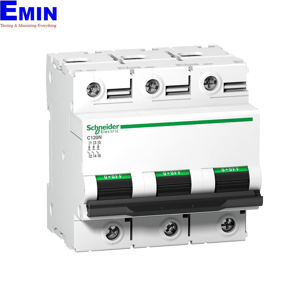 SCHNEIDER A9N18367 소형 회로 차단기 (Acti9 C120N, 3P, 100A, C curve, 10000A ...