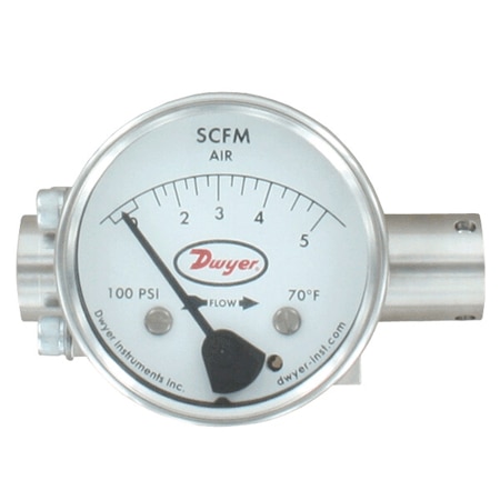 Dwyer DTFF-1S-5A Low Flow Fixed-Orifice Flowmeter – Stainless Steel ...