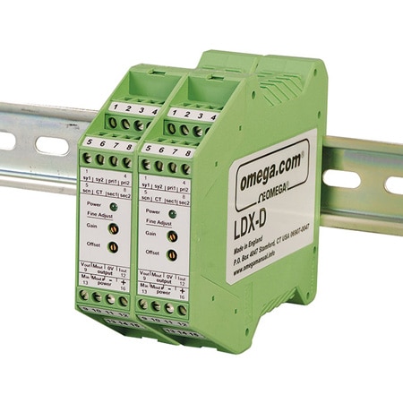 DIN Rail Signal Conditioner for AC LVDT Transducers OMEGA LDX-D (AC ...