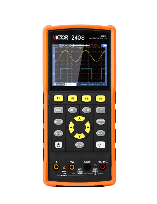 Máy hiện sóng số cầm tay VICTOR 240S (40MHz, 125 MSa/s, 2 Ch) | EMIN.VN