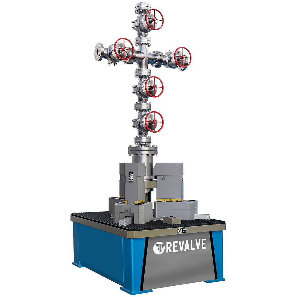 Revalve UNIT №5 Vertical test bench for wellhead equipment and blowout ...