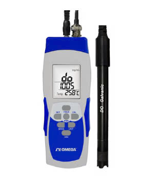 OMEGA Dissolved Oxygen Meter Kit with Optional SD Card Data Logger (0 ...