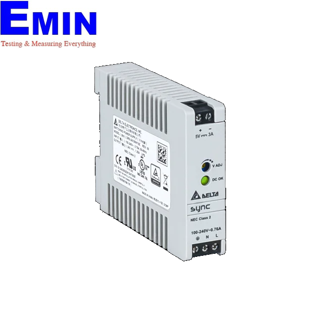 Delta DRS-5V30W1NZ Sync DIN Rail Power Supply (1P, 5V; 15W; 3A) | EMIN.VN