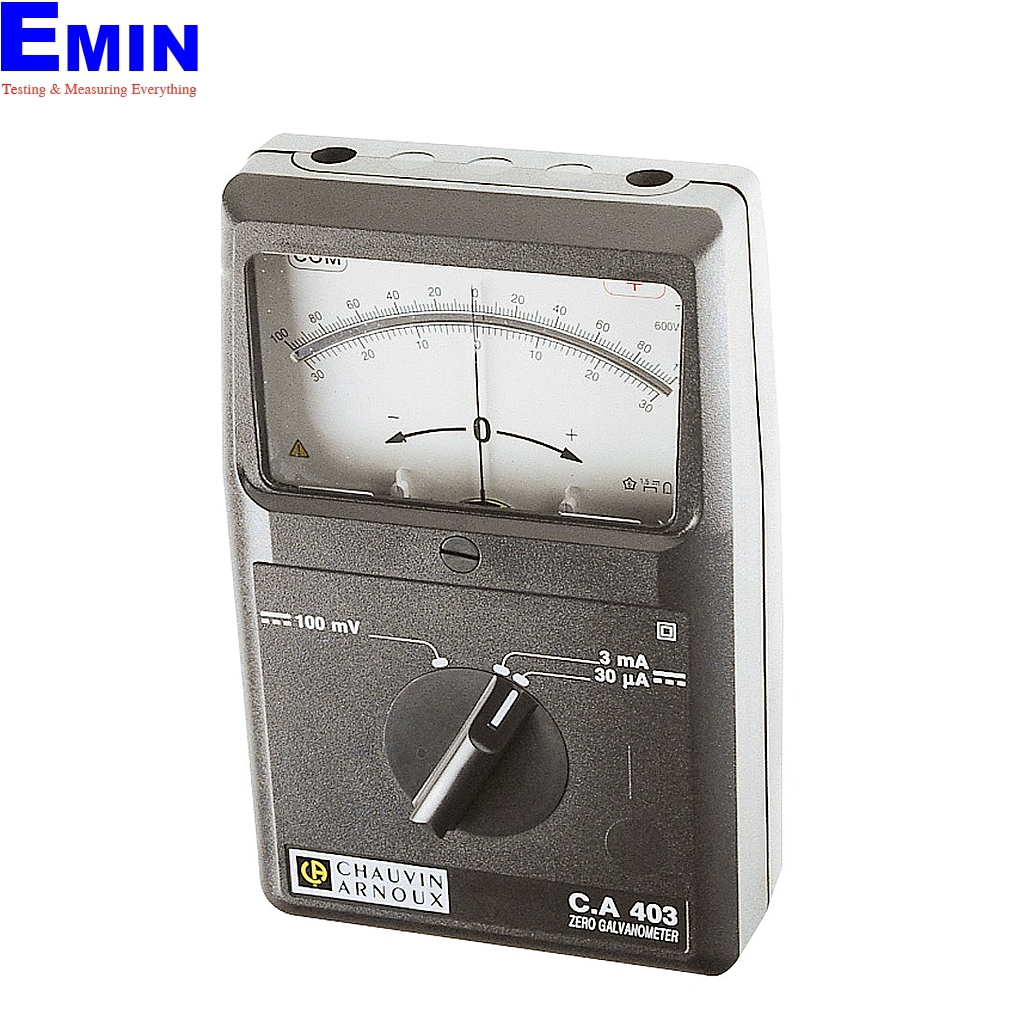 Chauvin Arnoux C.A 403 Galvanometer with central zero (100mVDC; 30μADC; 3mAAC) | EMIN.VN